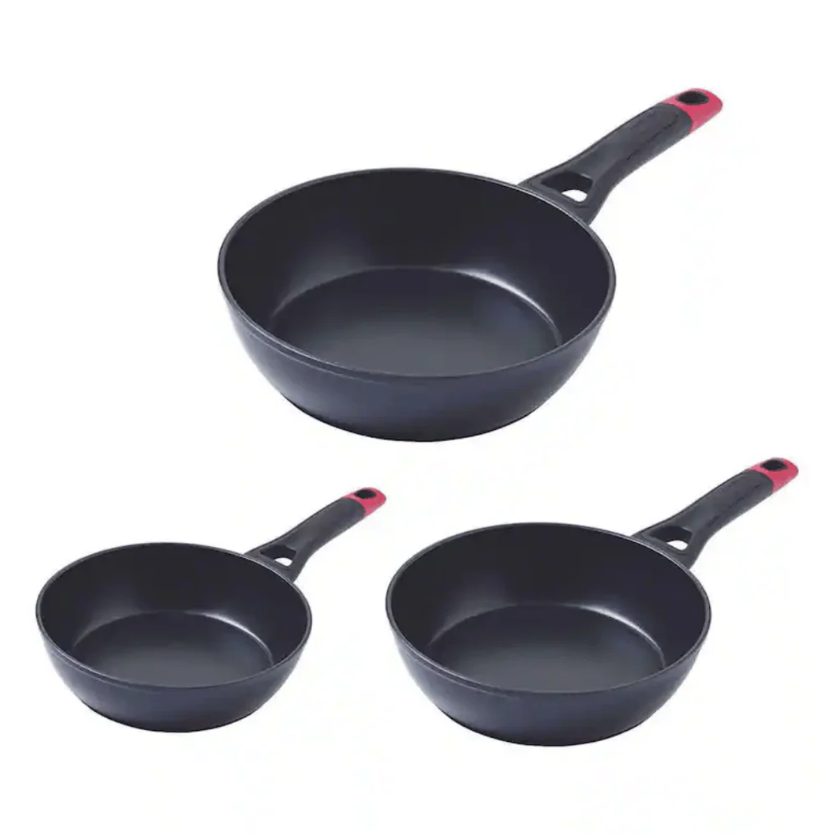 PYREX OPTIMA Set Of 3 Frypan 20 + 24 + 28 cm – MAGNET SHOP